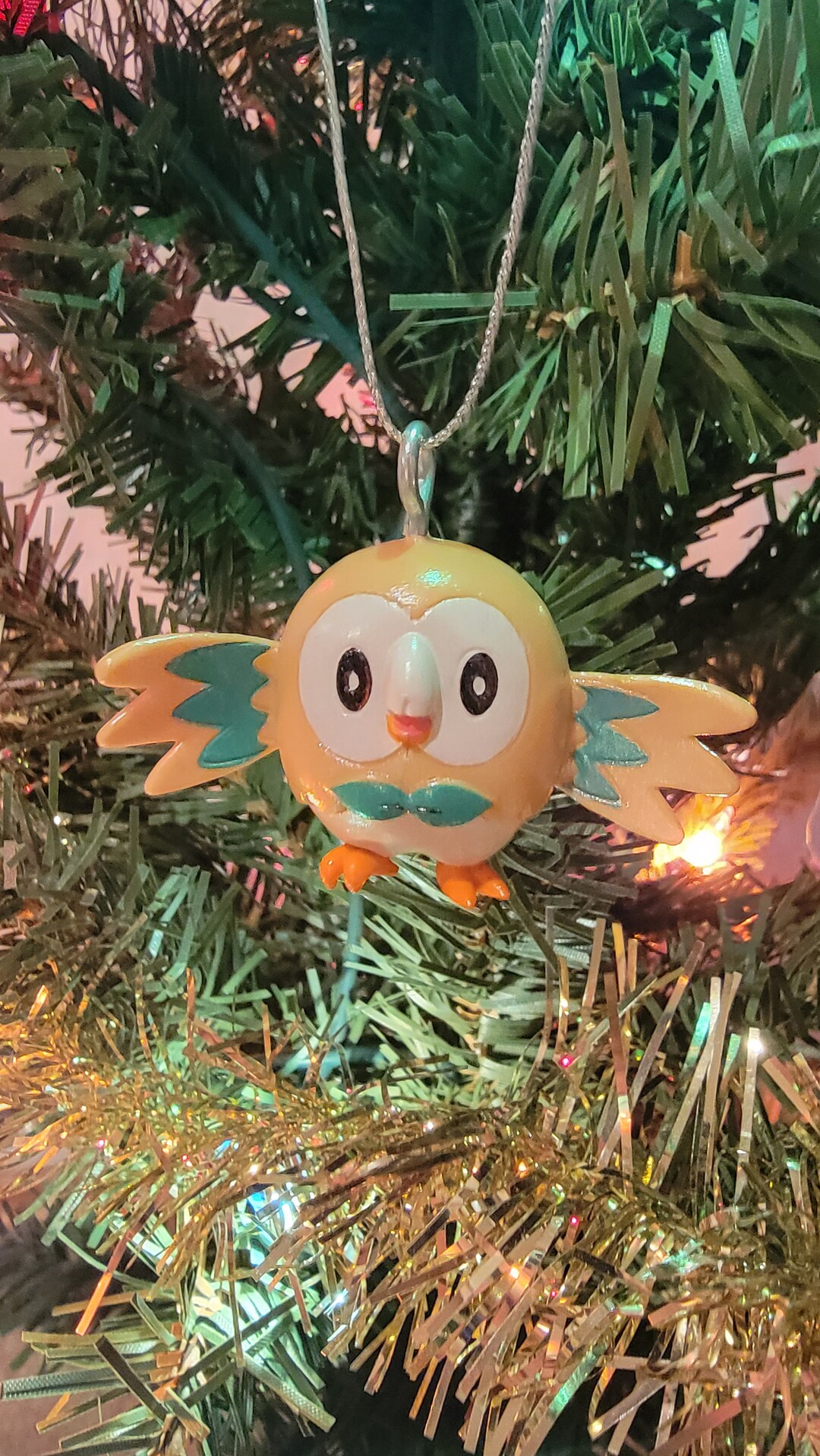 Custom Pokémon Rowlet Christmas Ornament - Etsy