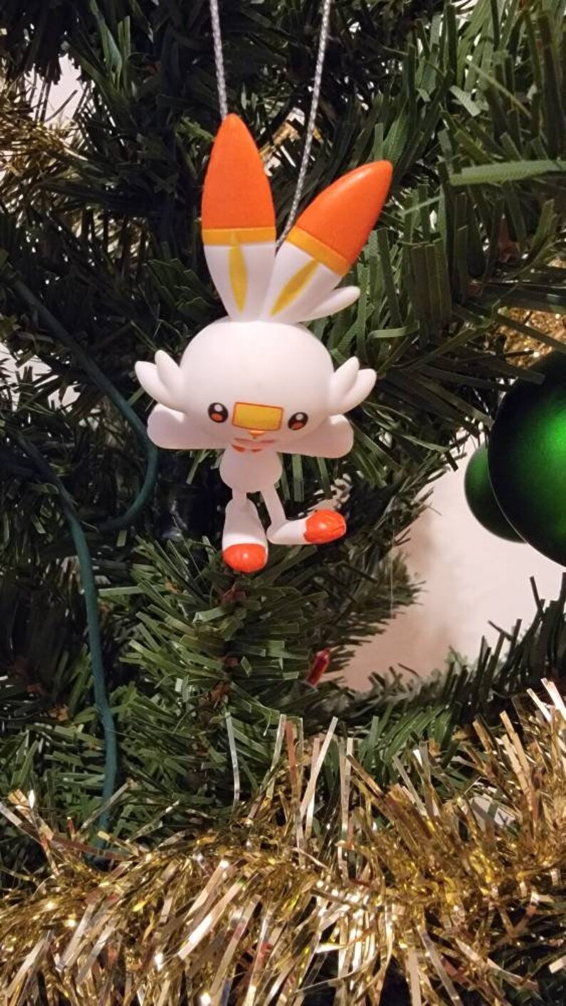 Custom Pokémon Scorbunny Christmas Ornament - Etsy