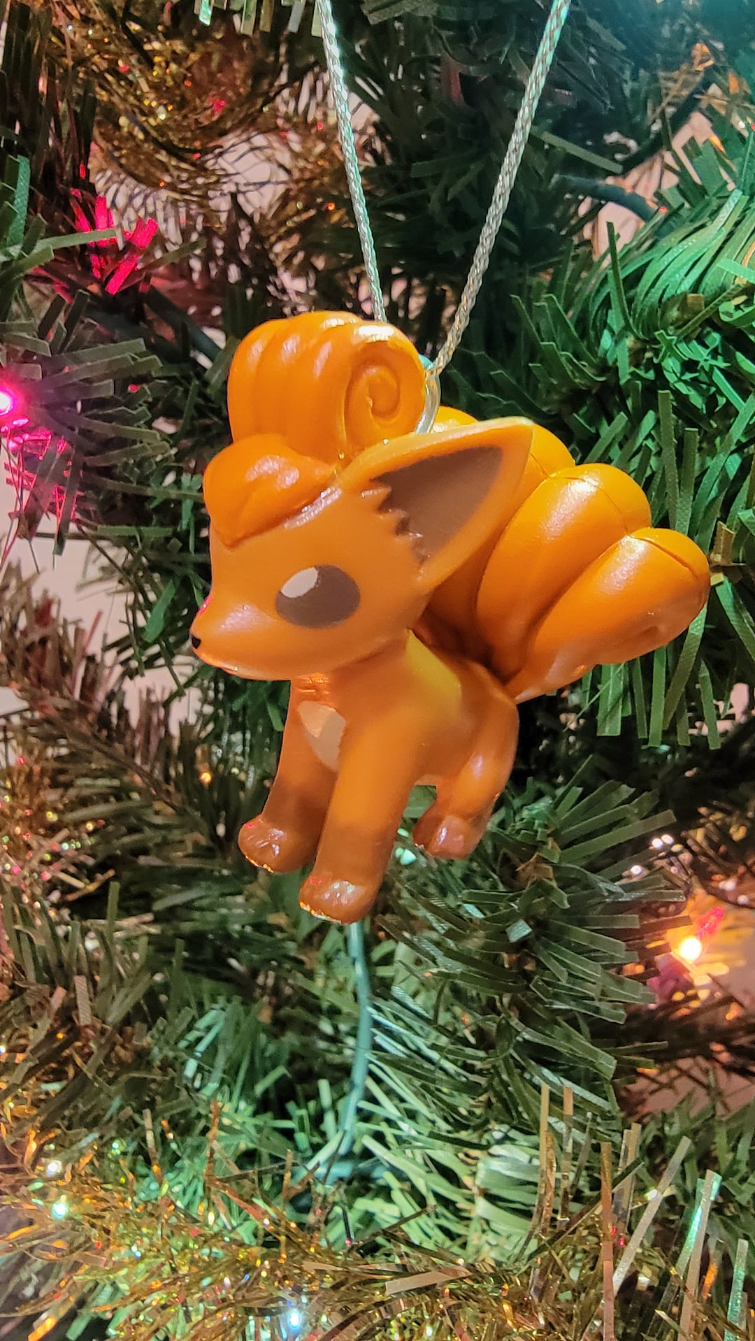 Custom Pokémon Vulpix Christmas Ornament - Etsy