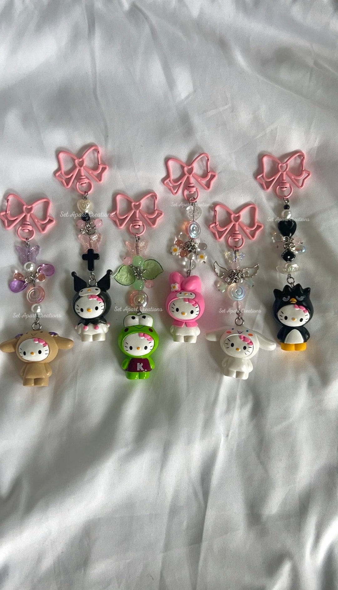 Hello Kitty Figurine Keychains! - Etsy