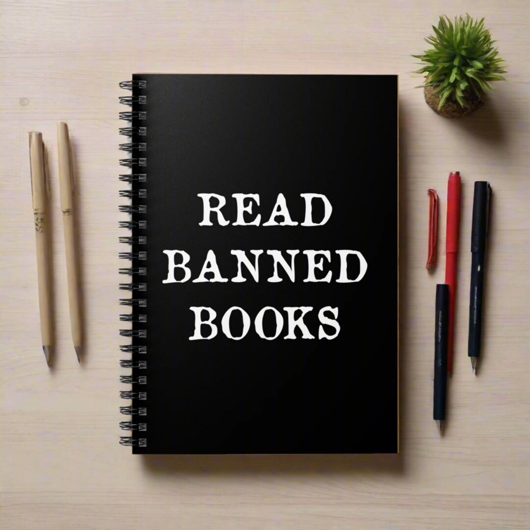 Read Banned Books Spiral Notebook, Literary Gift - Etsy