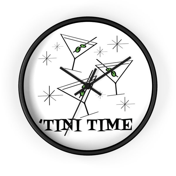 Atomic Martini Clock - Etsy