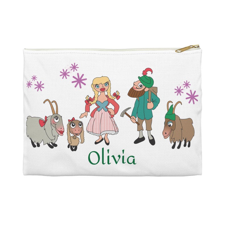 Personalized Sound of Music Bag, Charming Folk Art Accessory Pouch ...
