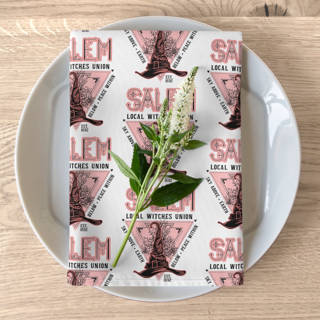 Salem Local Witches Union Halloween Print Cloth Reusable - Etsy