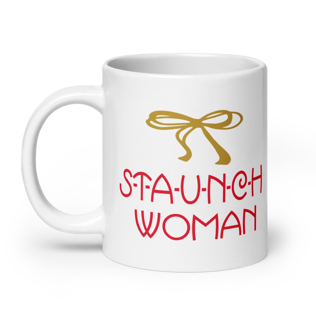Little Edie Gold Bow Staunch Woman Glossy Coffee Mug - Etsy