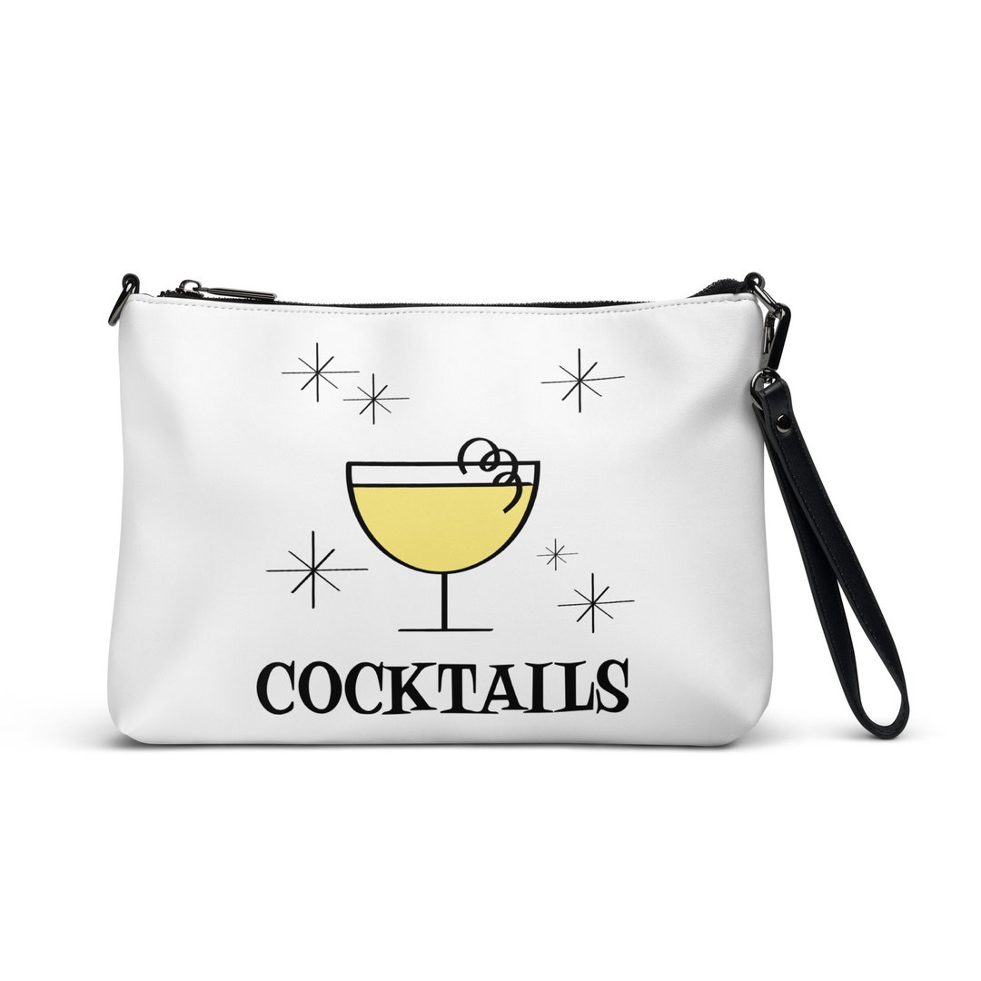 Cocktails Purse Cocktails Atomic Mid Century Retro Style Purse - Etsy