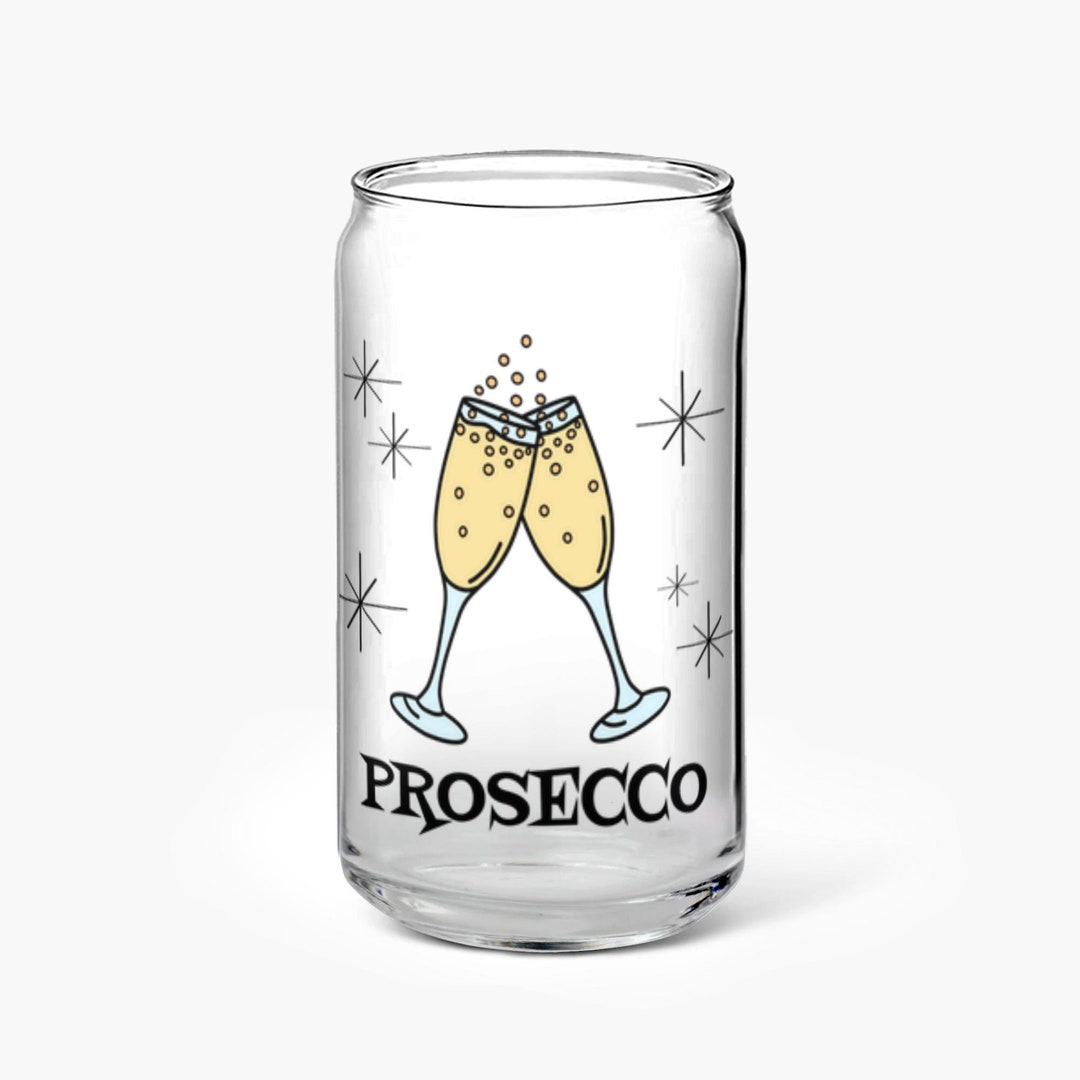 16-ounce Atomic Retro Soda Can Glass prosecco With Atomic Stars Ideal ...