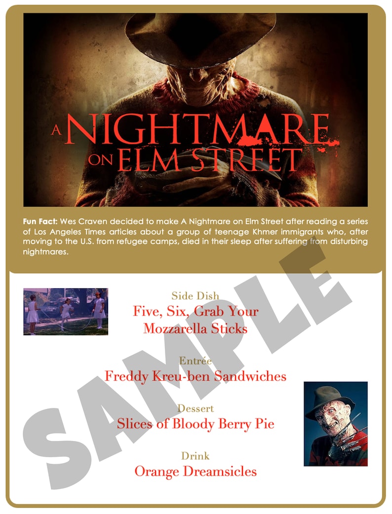 15 Halloween Horror Dinner and a Movie Menus | Dinner Date Ideas ...