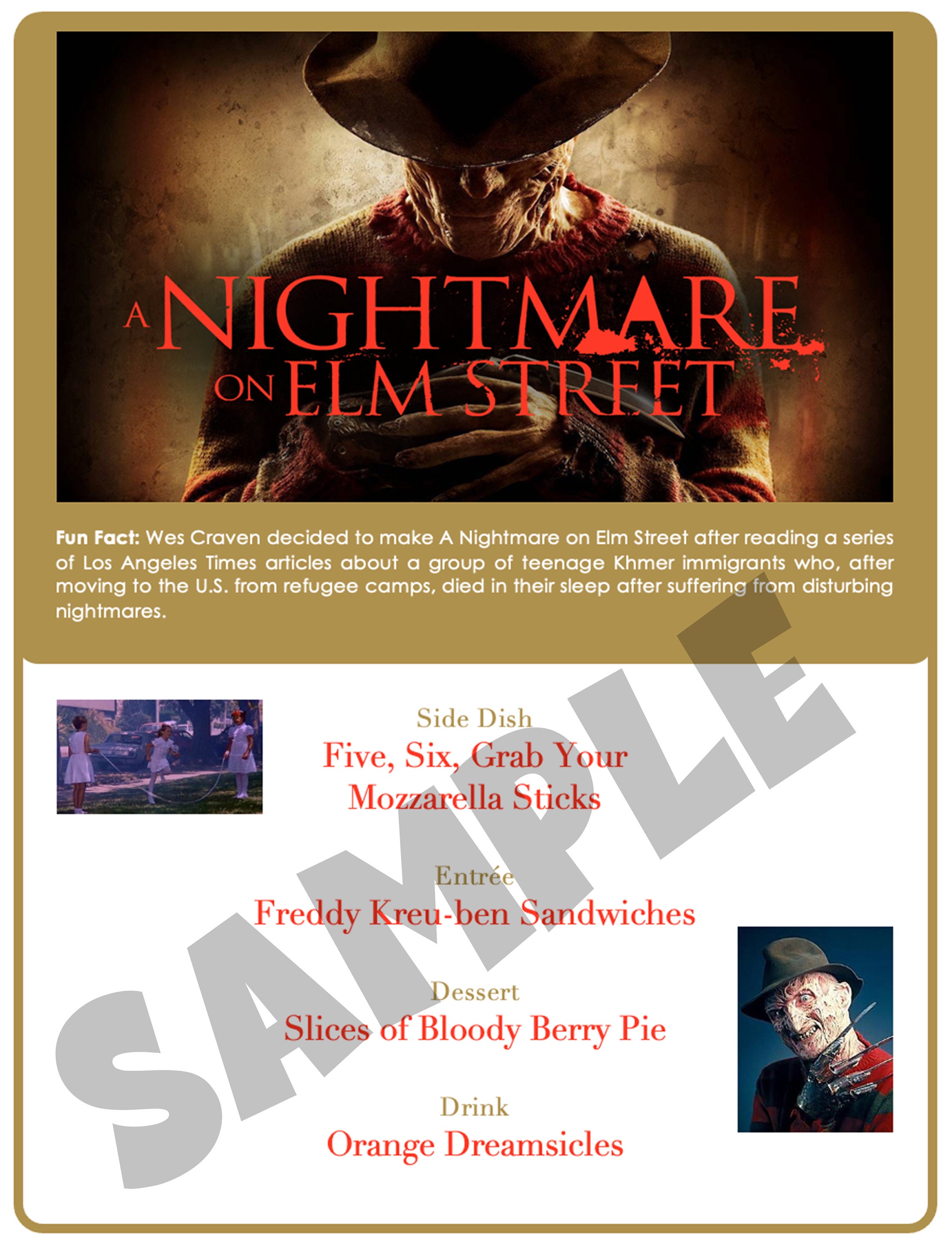 15 Halloween Horror Dinner and a Movie Menus | Dinner Date Ideas ...