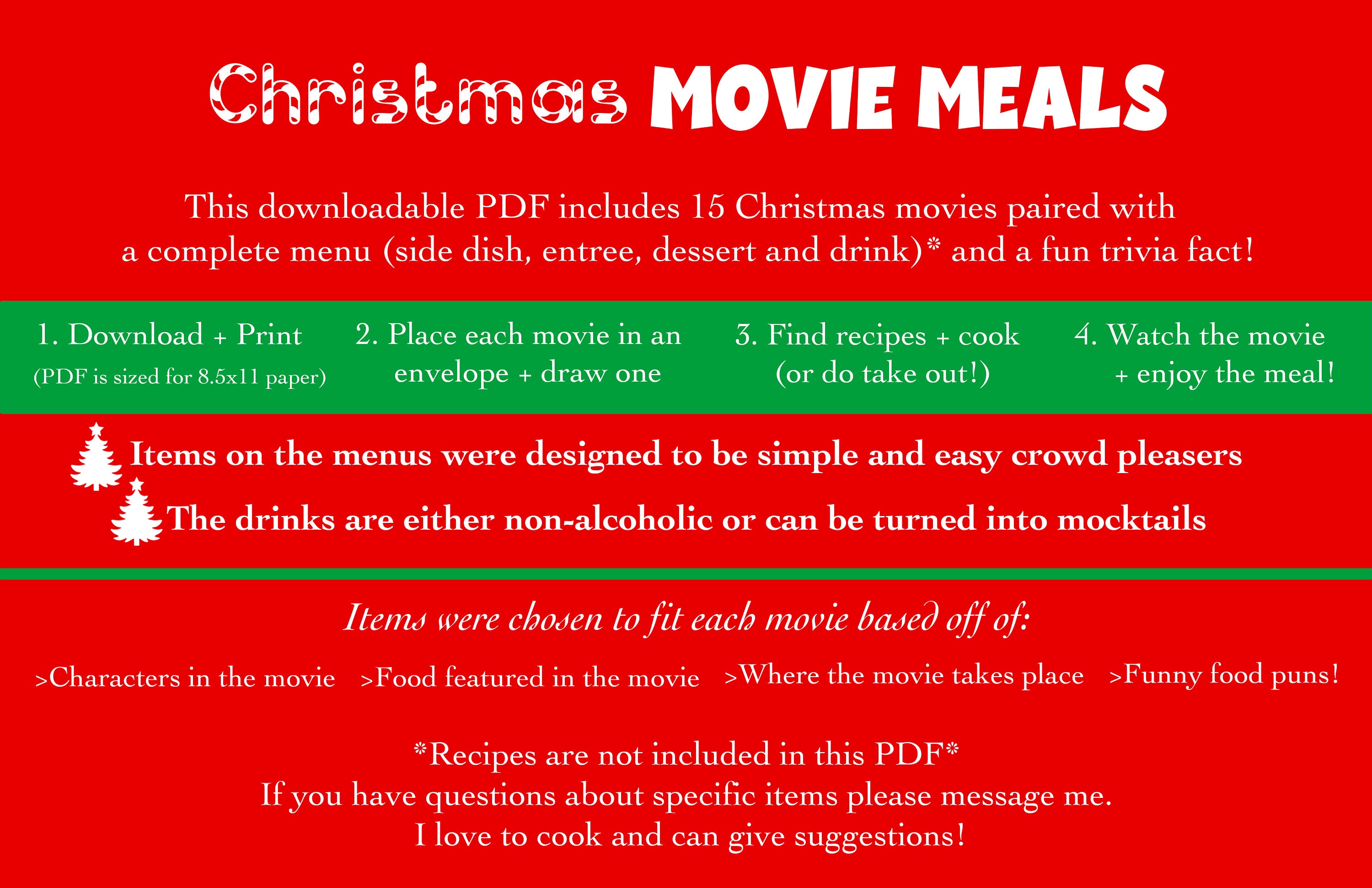 15 Christmas Dinner and a Movie Menus Dinner Date Ideas Family Friendly ...