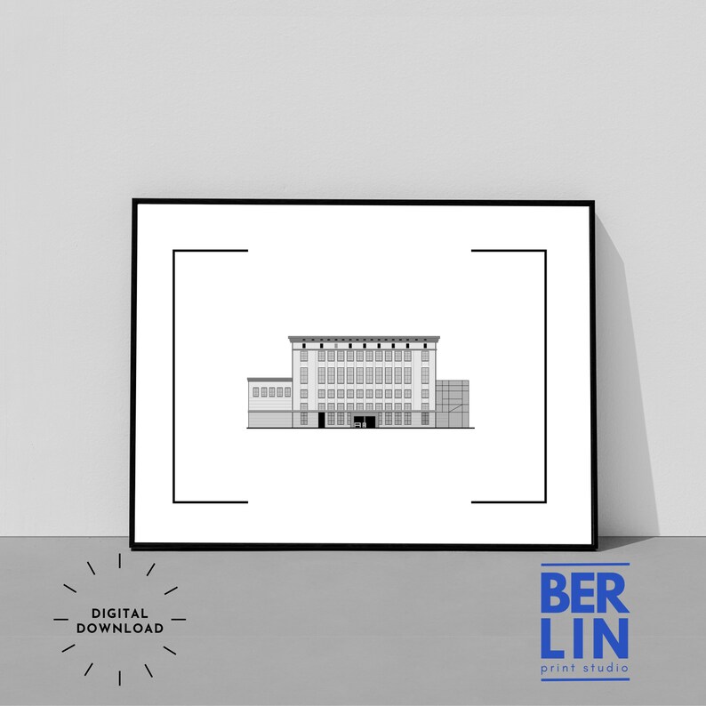 BERGHAIN Poster | Berlin Techno Print | Nightclub Print | Berlin Germany Poster | Techno Poster ...