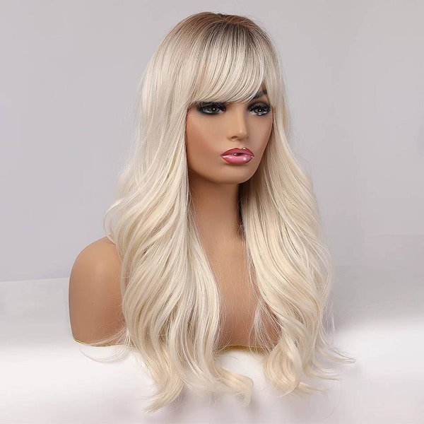 Blonde Bang Wig - Etsy