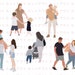 Flat Vector Illustration People Human Cutouts for Visualisation [family ...