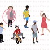 Flat Vector Illustration People Human Cutouts for Visualisation ...