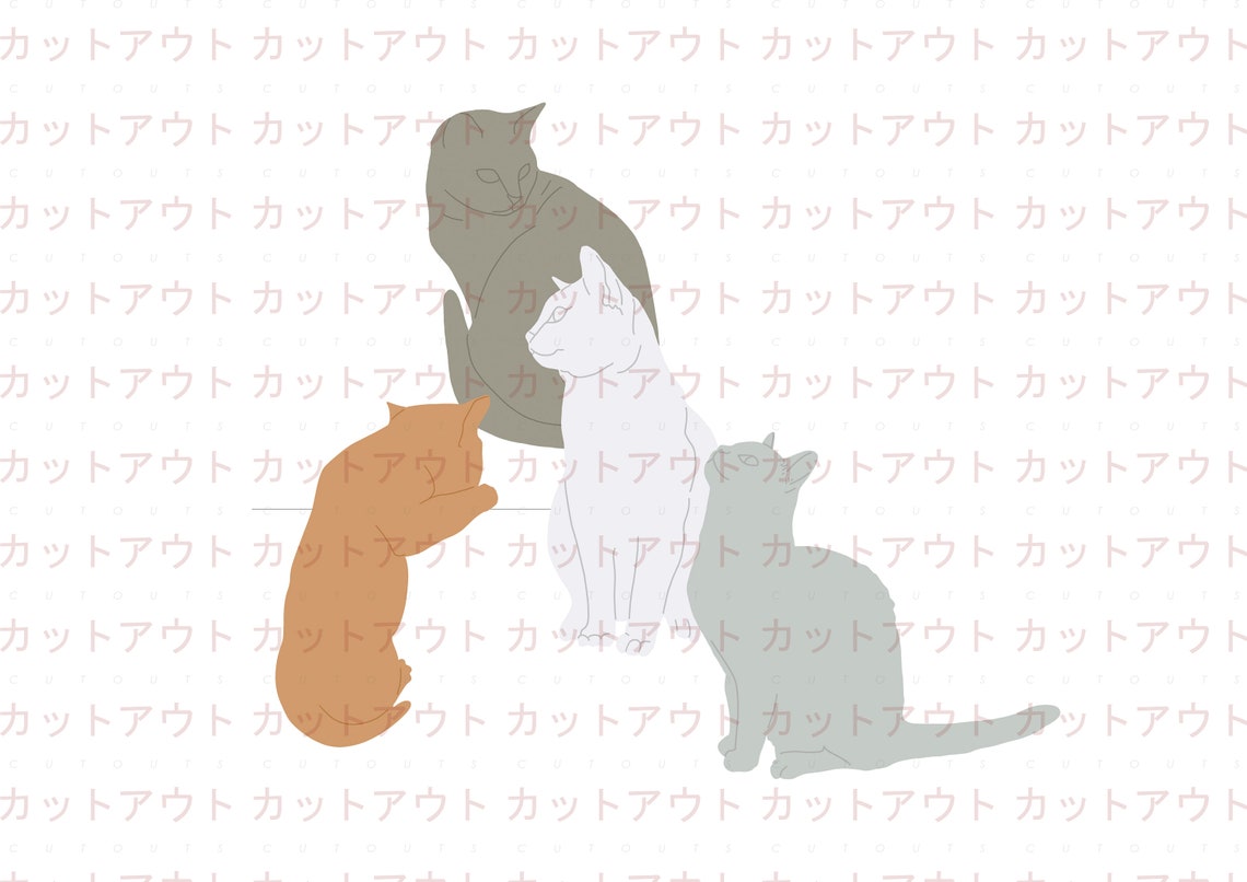 Flat Vector Illustration Pets Cutouts for Visualisation [pets ...