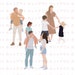 Flat Vector Illustration People Human Cutouts for Visualisation [family ...
