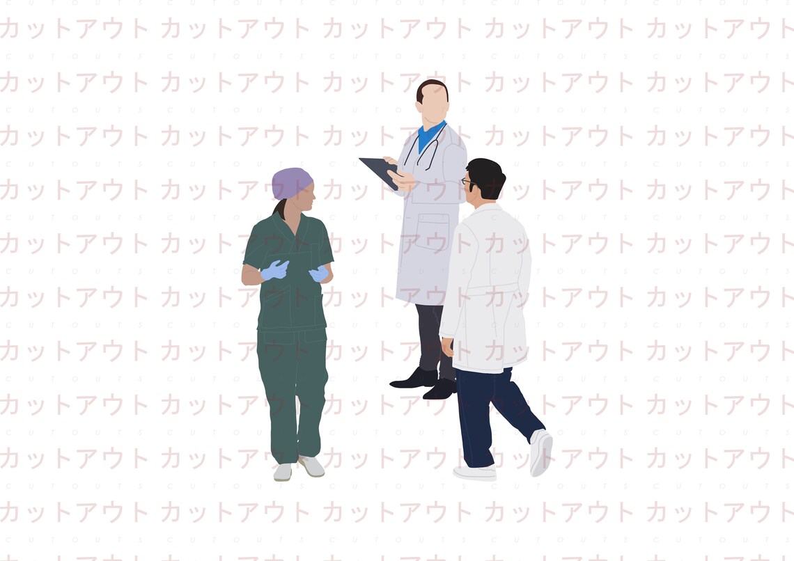 Flat Vector Illustration People Human Cutouts for Visualisation ...