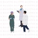 Flat Vector Illustration People Human Cutouts for Visualisation ...