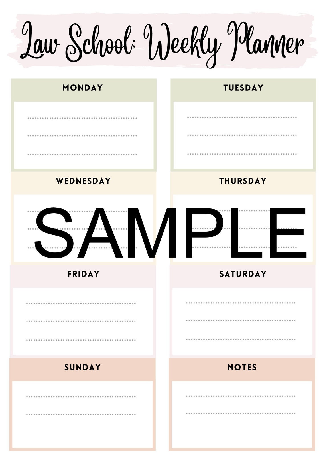 Law School - Case Brief Bundle Template PDF Printable, Law Student ...