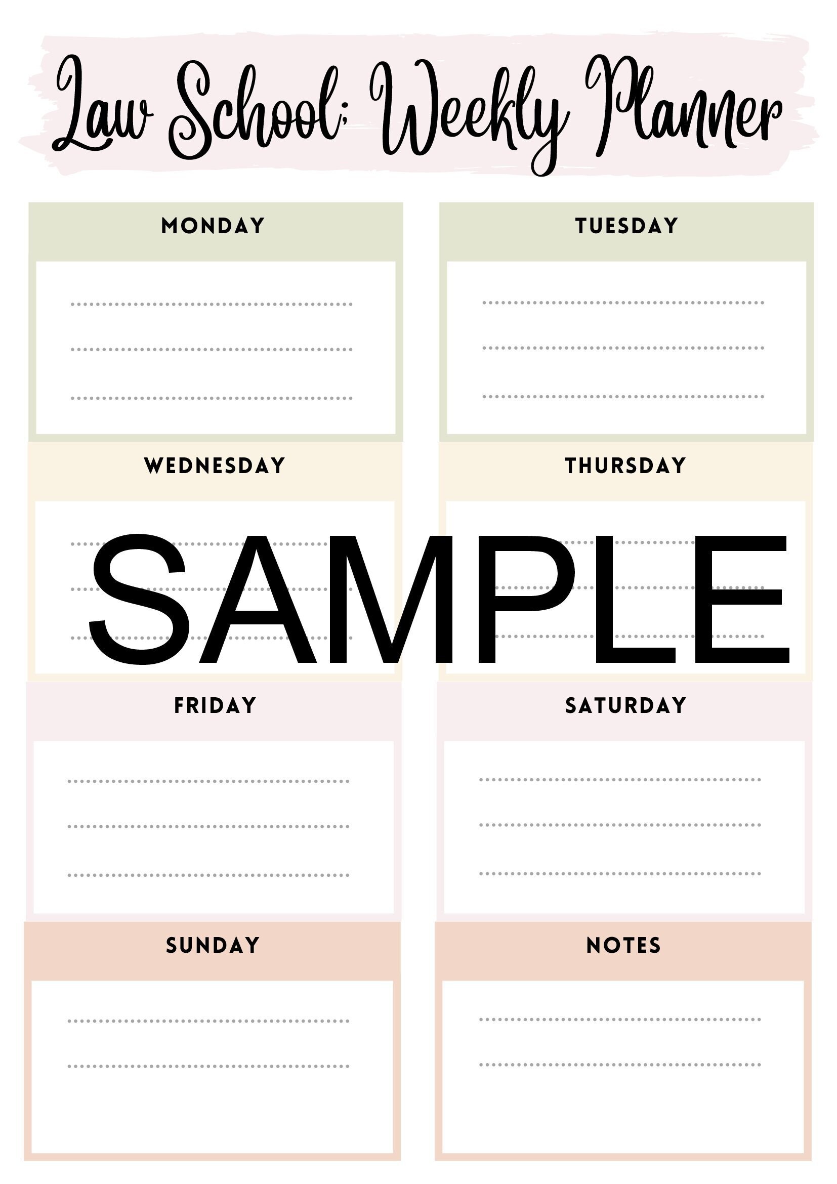 Law School - Case Brief Bundle Template PDF Printable, Law Student ...