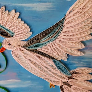 Quilling Wall Art, Dove of Peace, Mixed Media, Quilling and Acrylic ...