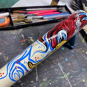 Repurposed Custom Painted Baseball Bat. - Etsy