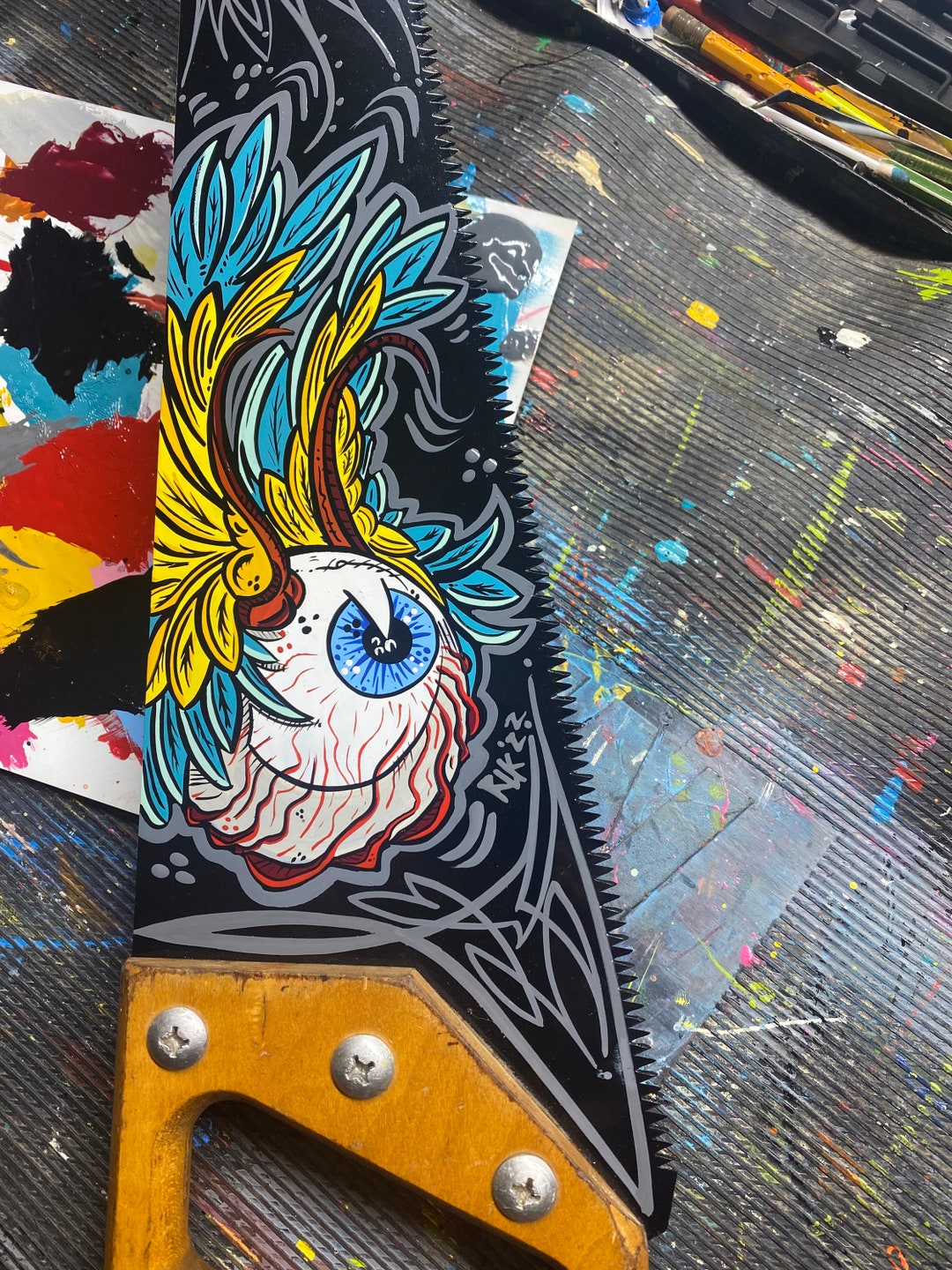 Vintage Repurposed Wood Saw - Etsy