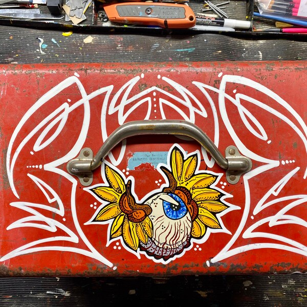 Pinstripe Tool Box - Etsy