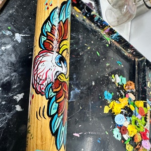 Miniature Custom Painted Baseball Bat. - Etsy