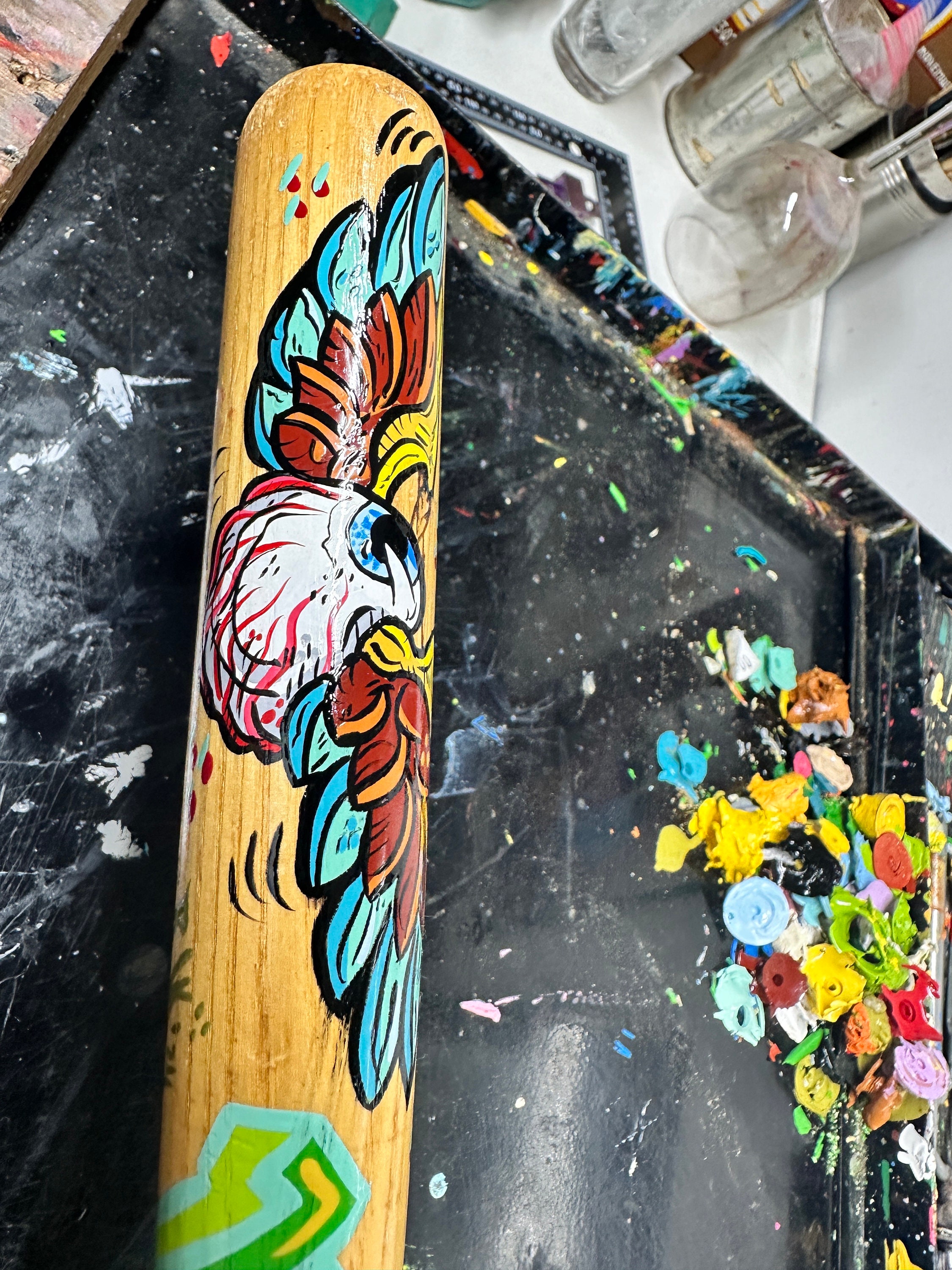Miniature Custom Painted Baseball Bat. - Etsy