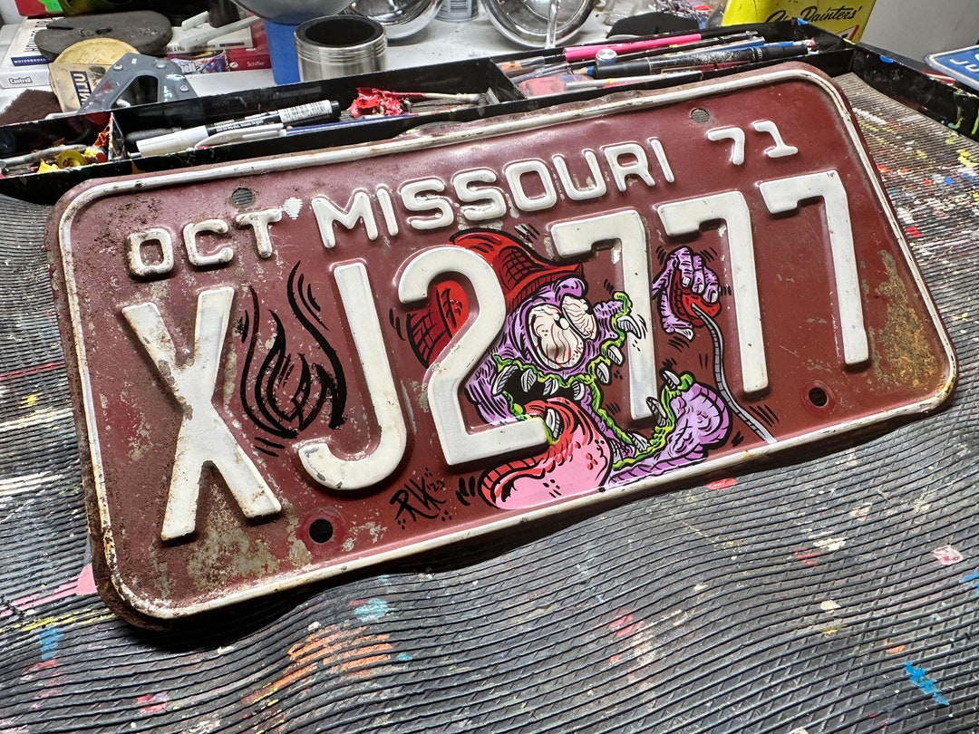Repurposed Vintage License Plate - Etsy