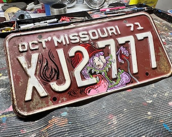 Repurposed Vintage License Plate - Etsy