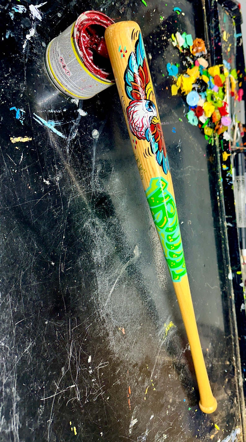 Miniature Custom Painted Baseball Bat. - Etsy