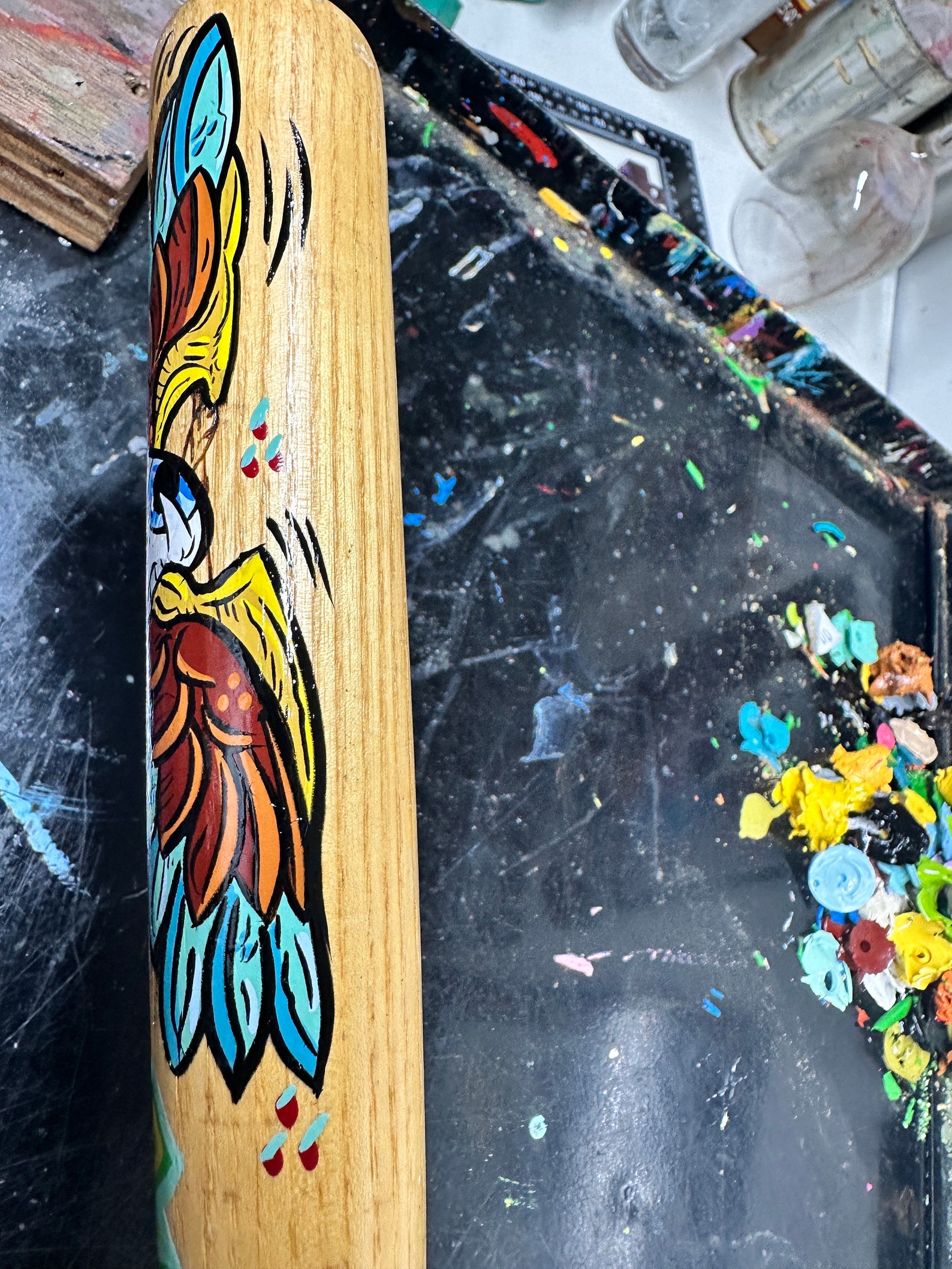 Miniature Custom Painted Baseball Bat. - Etsy