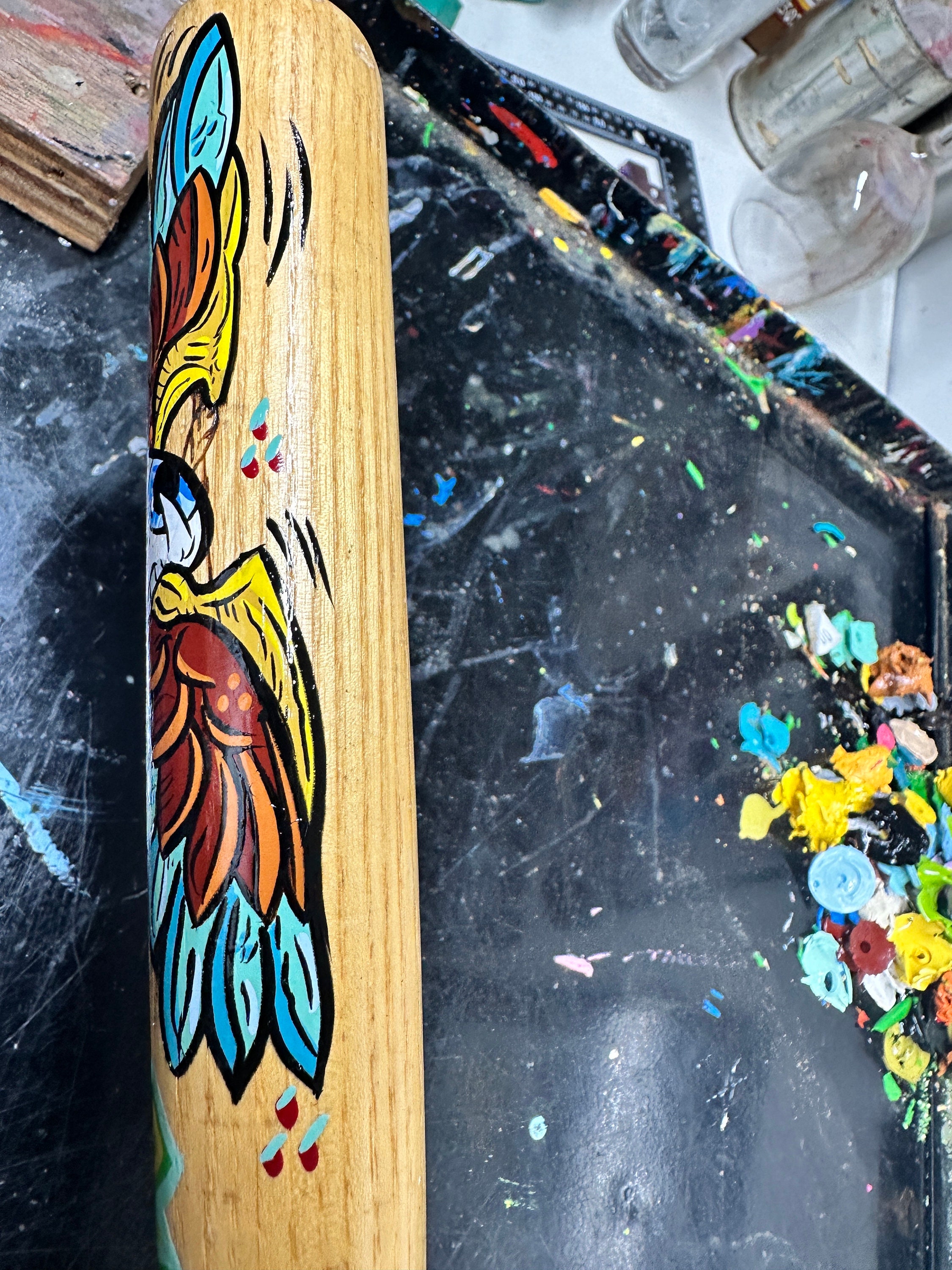 Miniature Custom Painted Baseball Bat. - Etsy