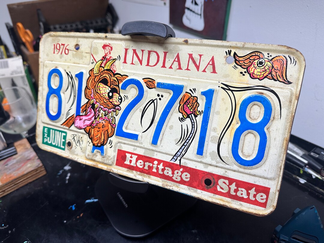 Repurposed Vintage License Plate - Etsy