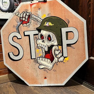 Vintage Stop Sign - Etsy