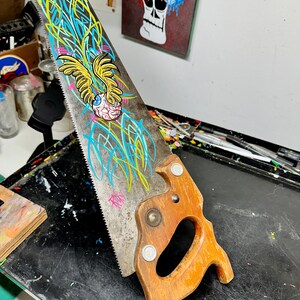 Vintage Repurposed Wood Saw - Etsy