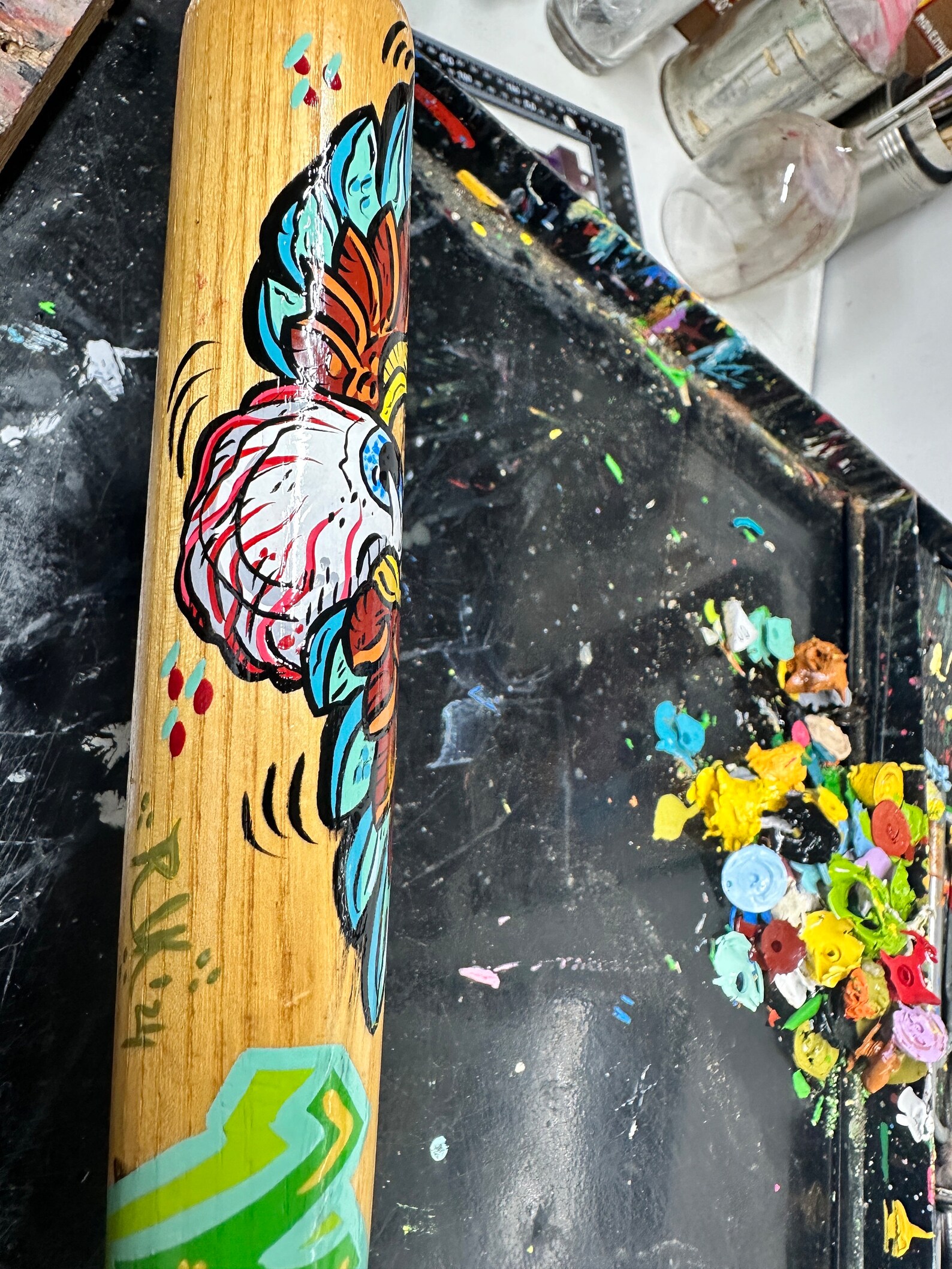 Miniature Custom Painted Baseball Bat. - Etsy