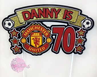 Manchester United Cake Topper - Etsy UK