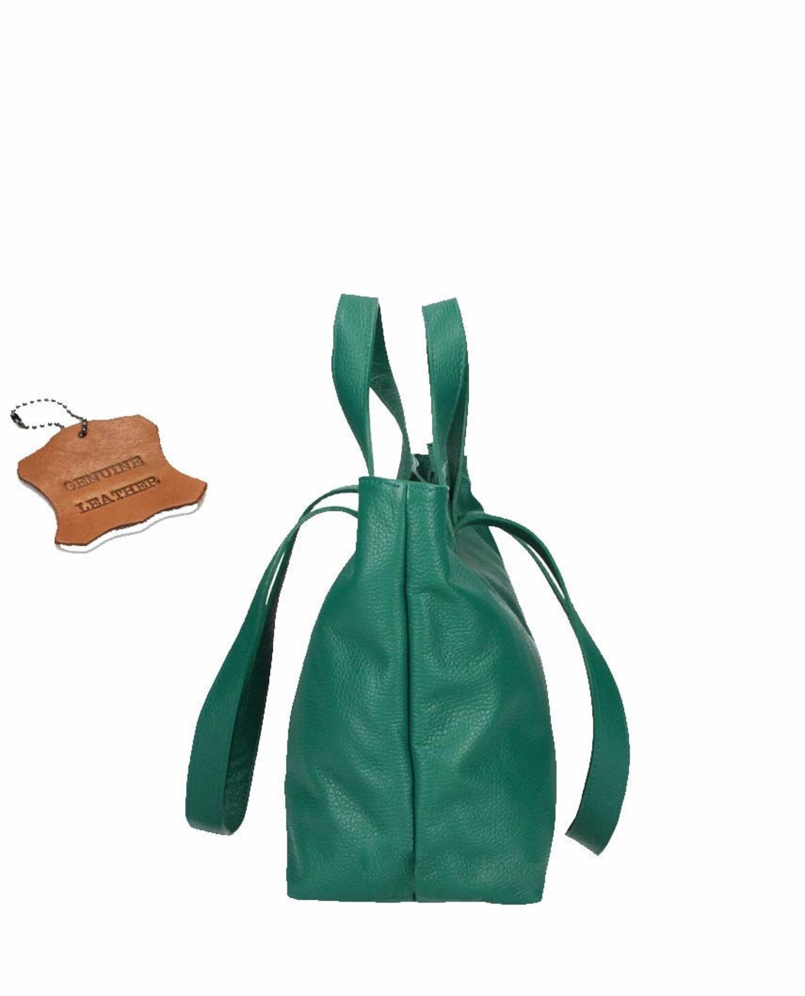 Top Zip Big Size Green Colour Genuine Leather Shoulder Bag - Etsy