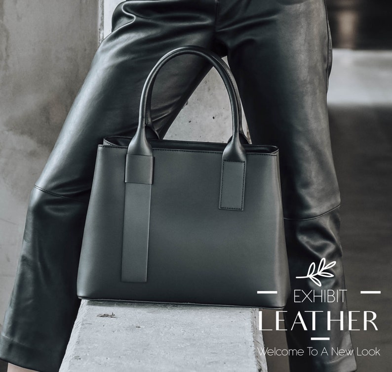 Black Leather Luxury Designer Handbag Leather Handbag - Etsy