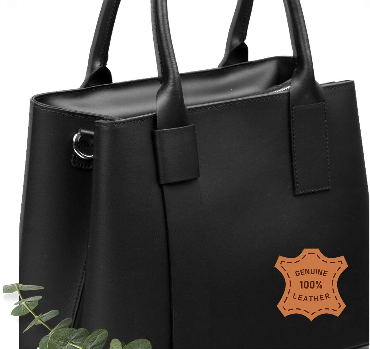 Black Leather Luxury Designer Handbag Leather Handbag - Etsy