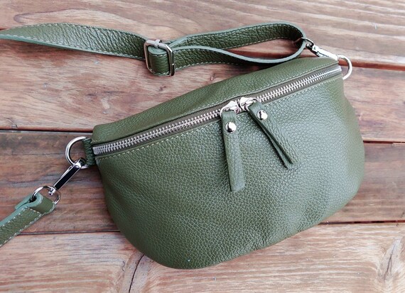 Minimalist Belly Bag Leather Shoulder Bag Crossbody Bag Belt - Etsy