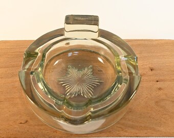 Heavy Glass Ashtray - Etsy