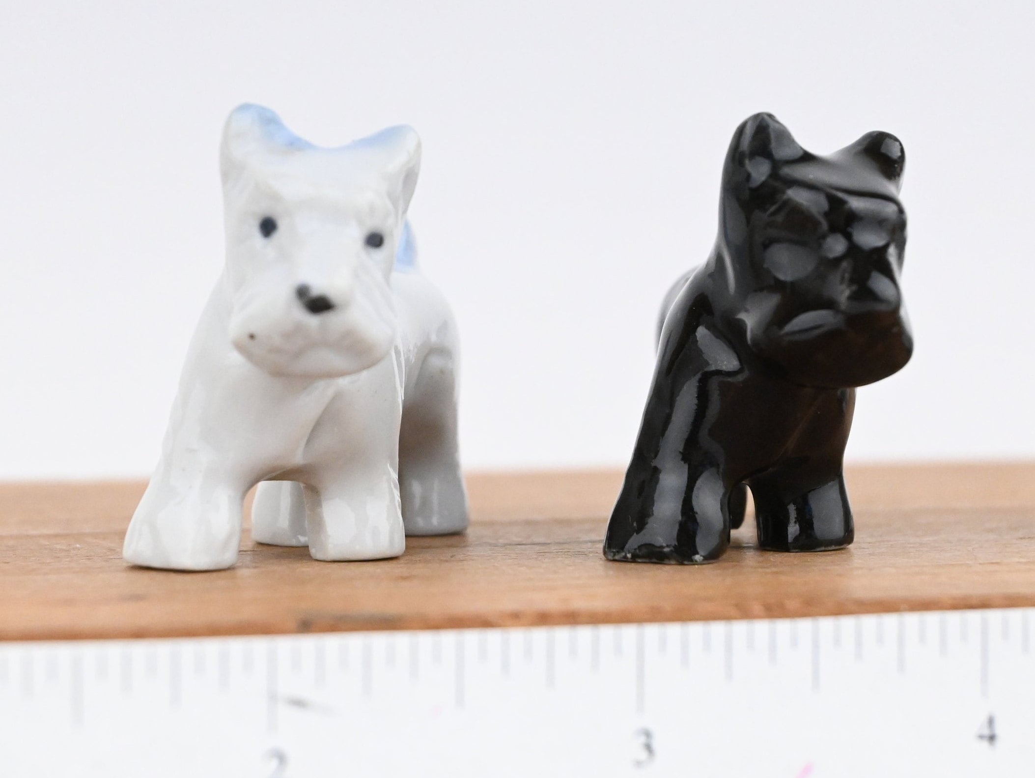 Vintage Miniature Porcelain Dog Figurines - Etsy