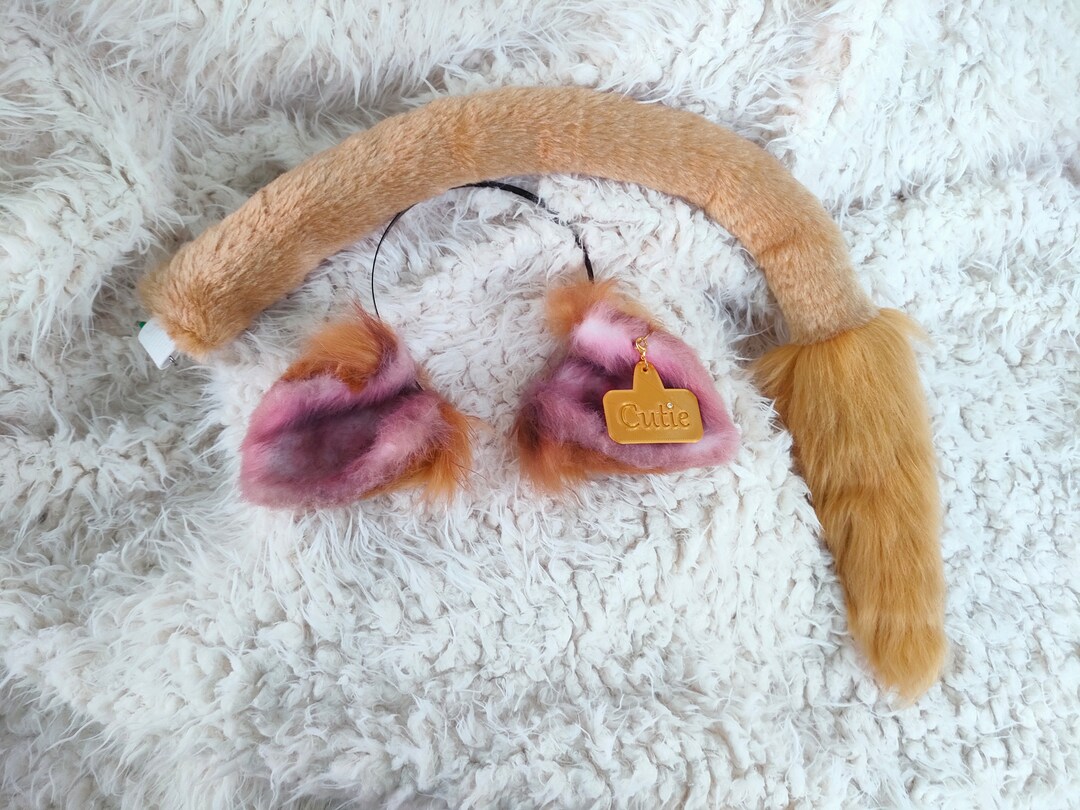 Cow Ears and Tail, Golden Animal Play, Cosplay, Animal Cattle Costume ...