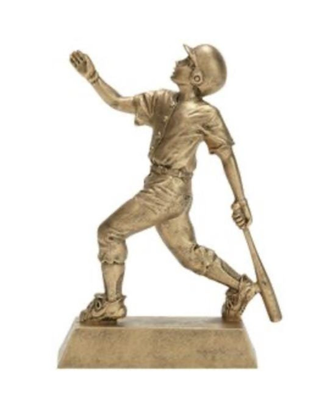 Gold Baseball Player Resin Figure 8" - Etsy