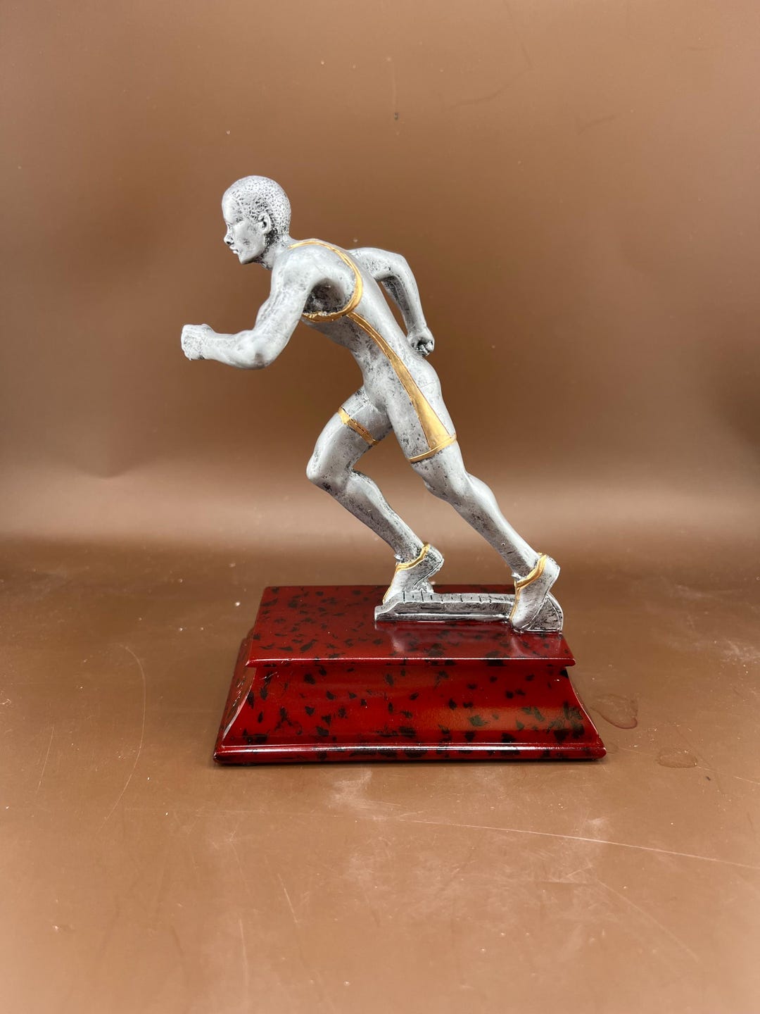 Male Track 6" Gold/silver Resin Trophy - Etsy