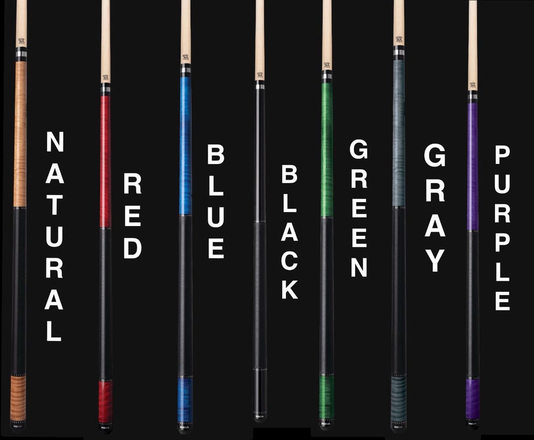 Customizable Pool Cue With Stained Real Curly Maple Forearm, Irish ...